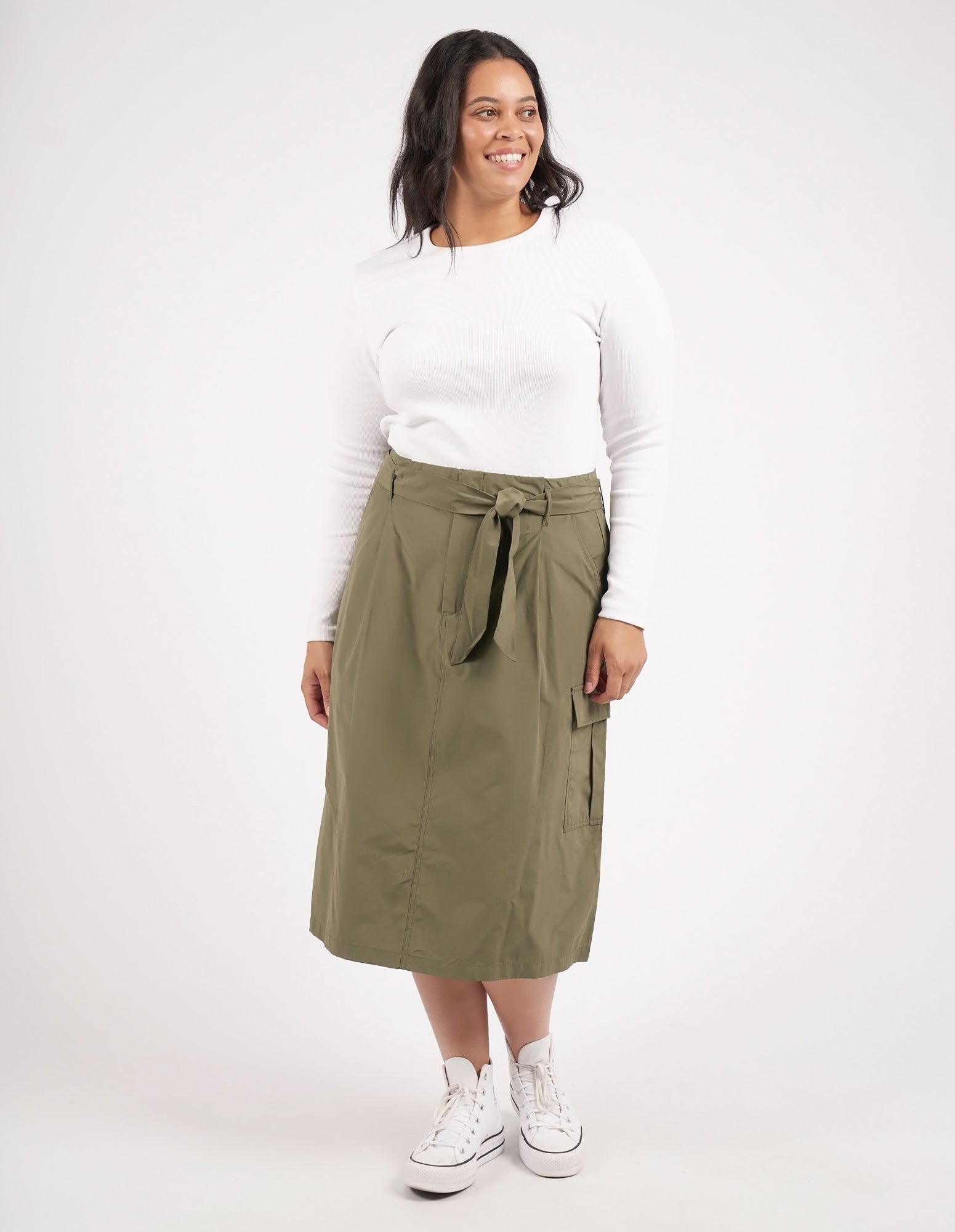 Elm Moss Cargo Skirt Clover | Shine On Outlet
