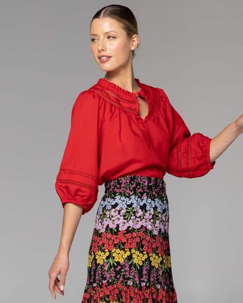 Fate Faraway Ladder Trim Top Cherry Red | Shine On Outlet
