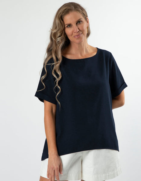 Stella + Gemma Evette Blouse Navy | Shine On Outlet